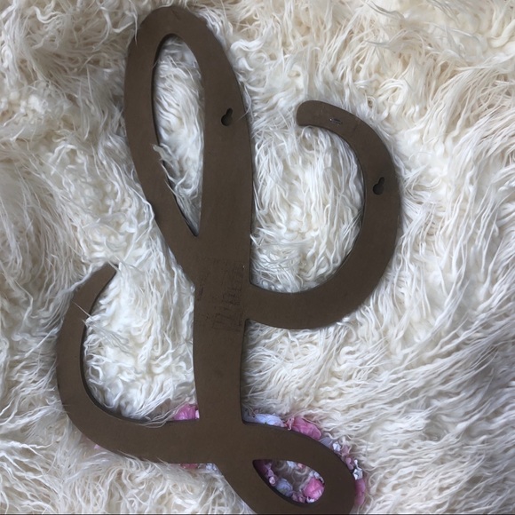 Wall Decor | Homemade Cursive Letter L Floral Wall Art | Poshmark